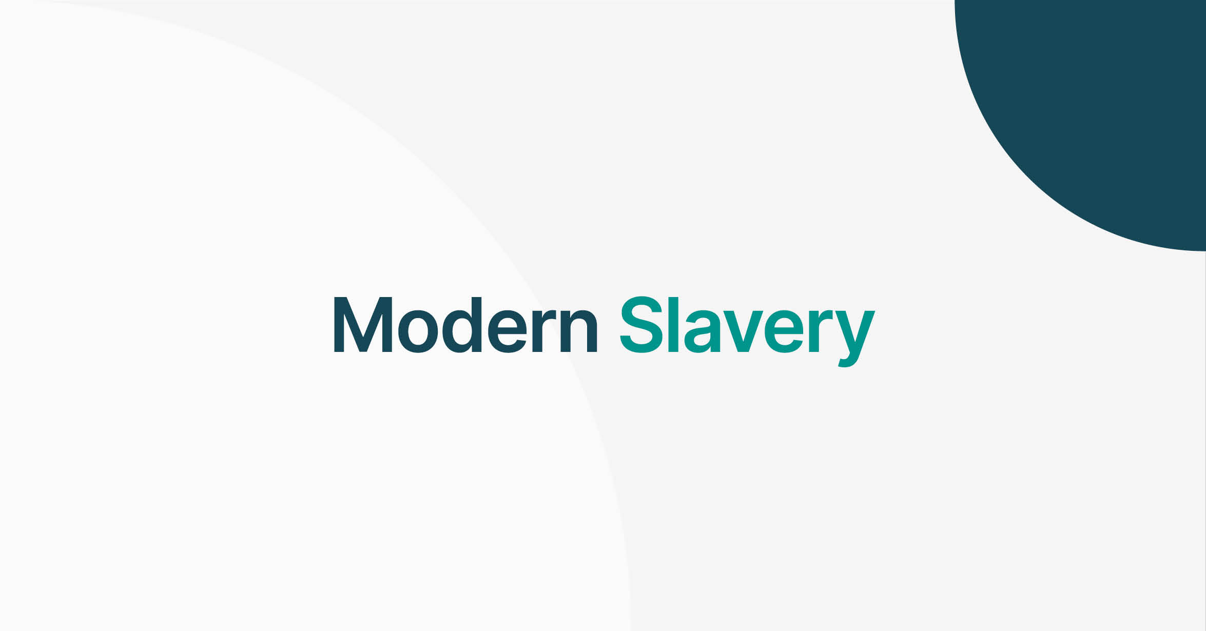 Modern Slavery - Tender VLE