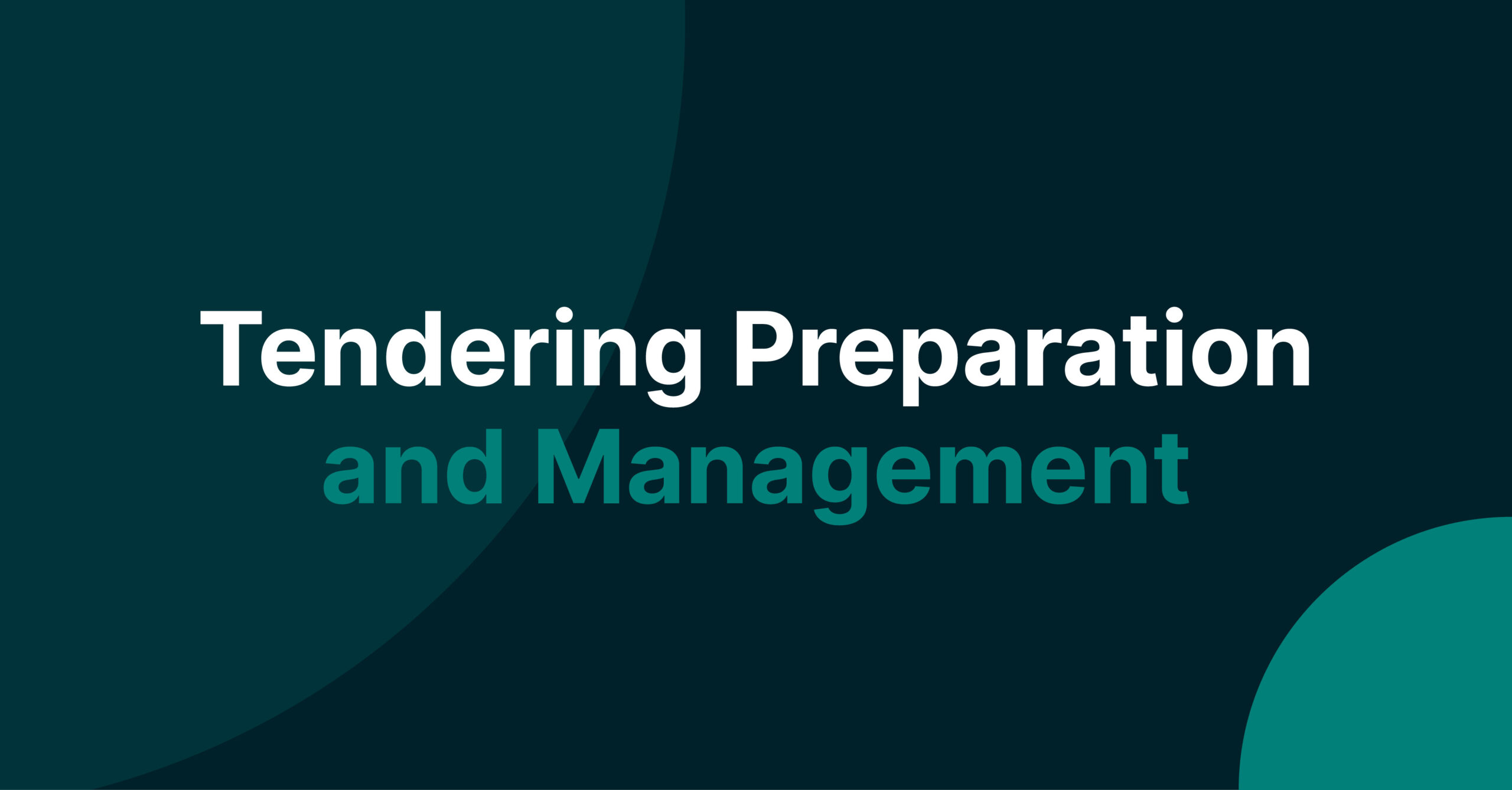 Bid Writing Bonus: Tendering Preparation and Management - Tender VLE