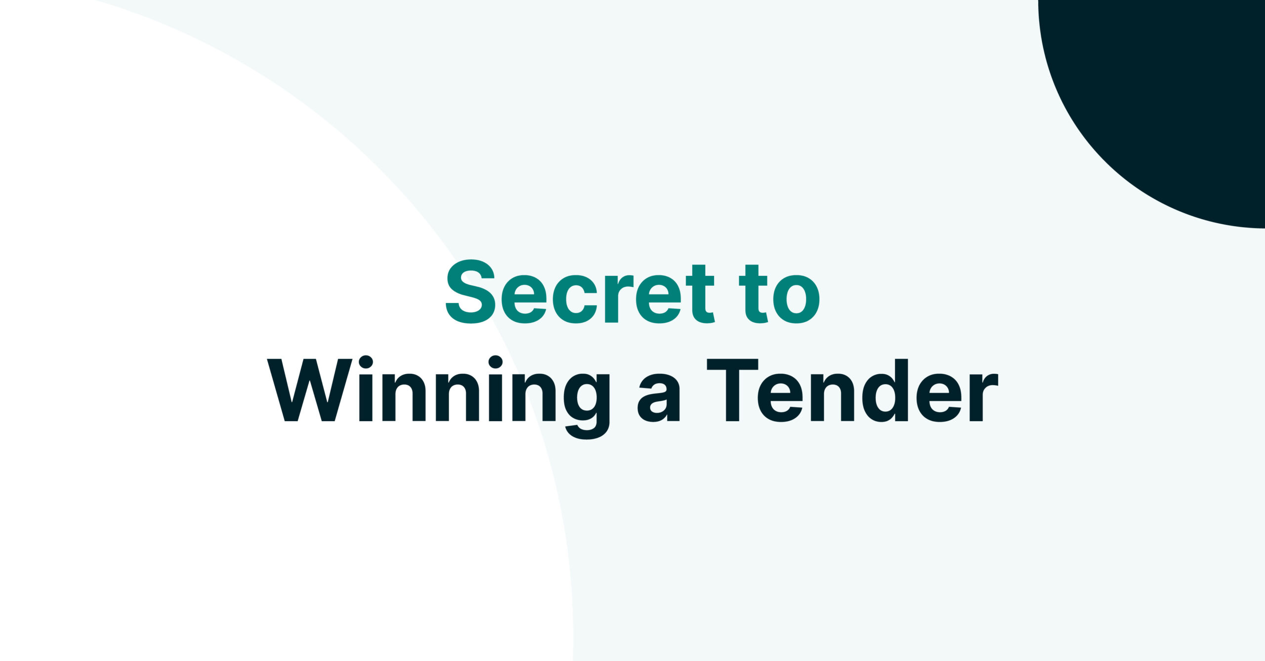 The Secret to Winning a Tender? Industry Knowledge - Tender VLE